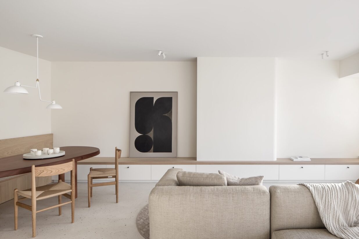 Minimalist Renovation of a 1960s Home by Nils Van Der Celen